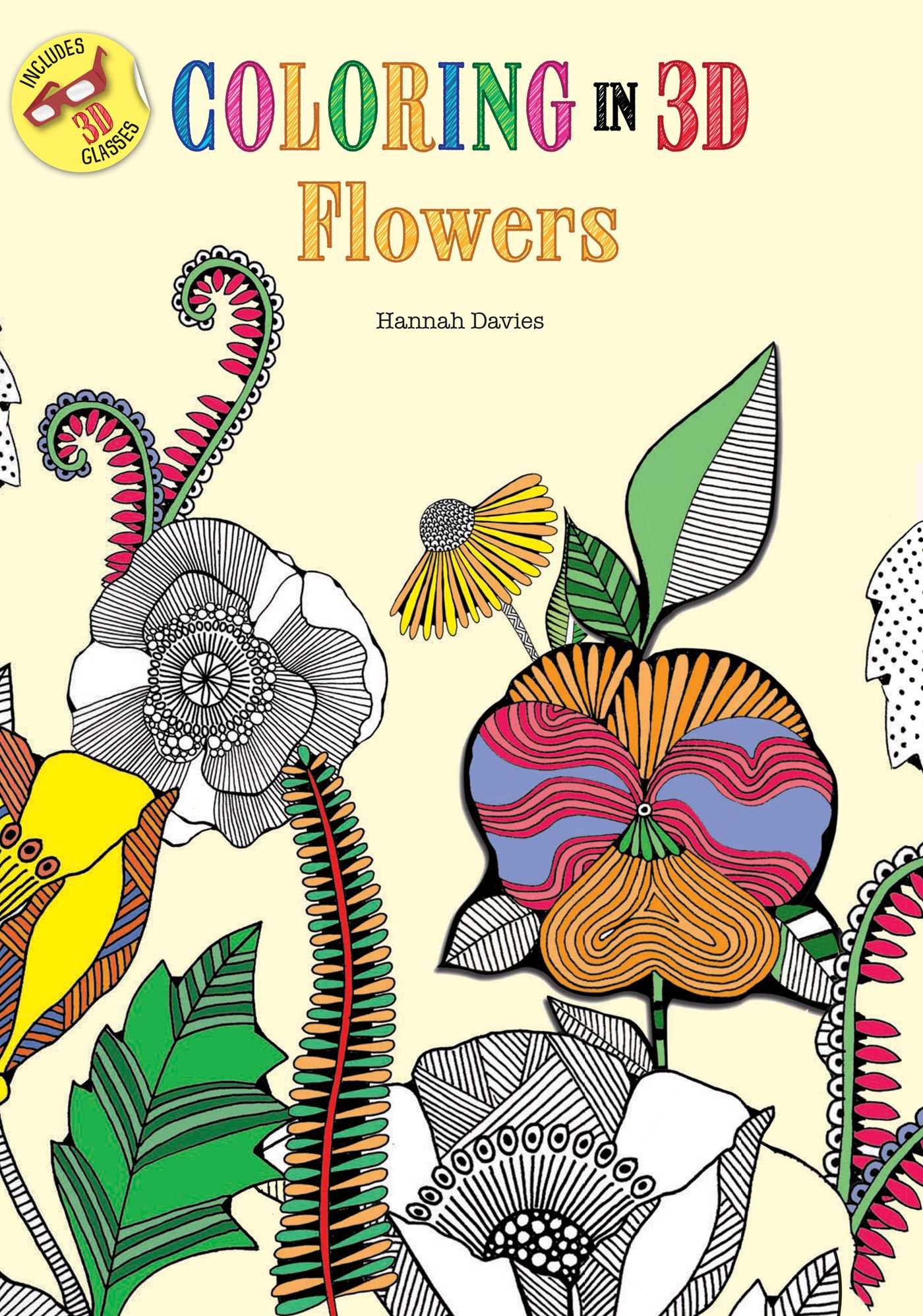 Coloring in 3D Flowers | Green Valley Book Fair