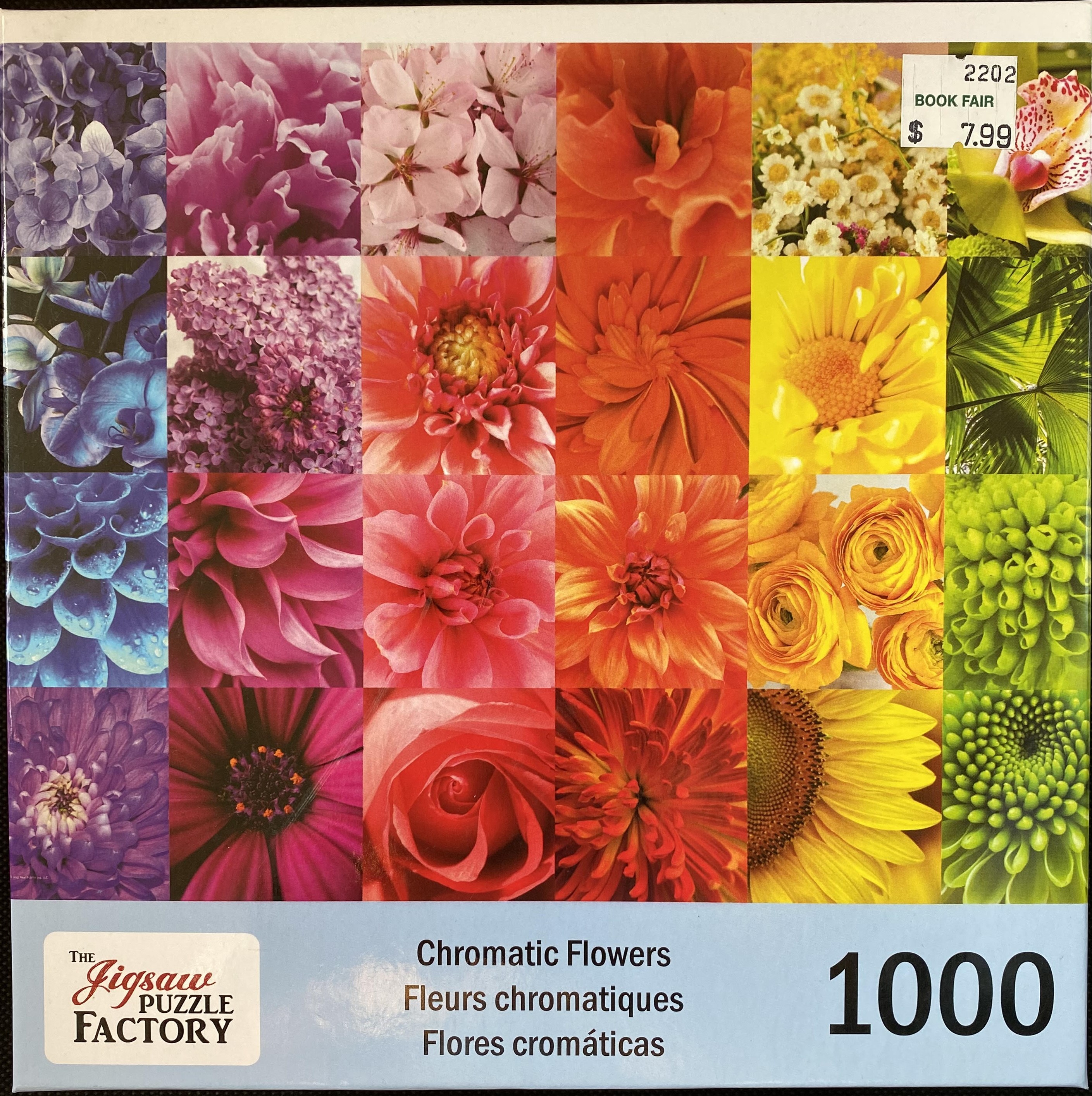 Chromatic Flowers 1000 Piece Jigsaw Puzzle | Green Valley Book Fair