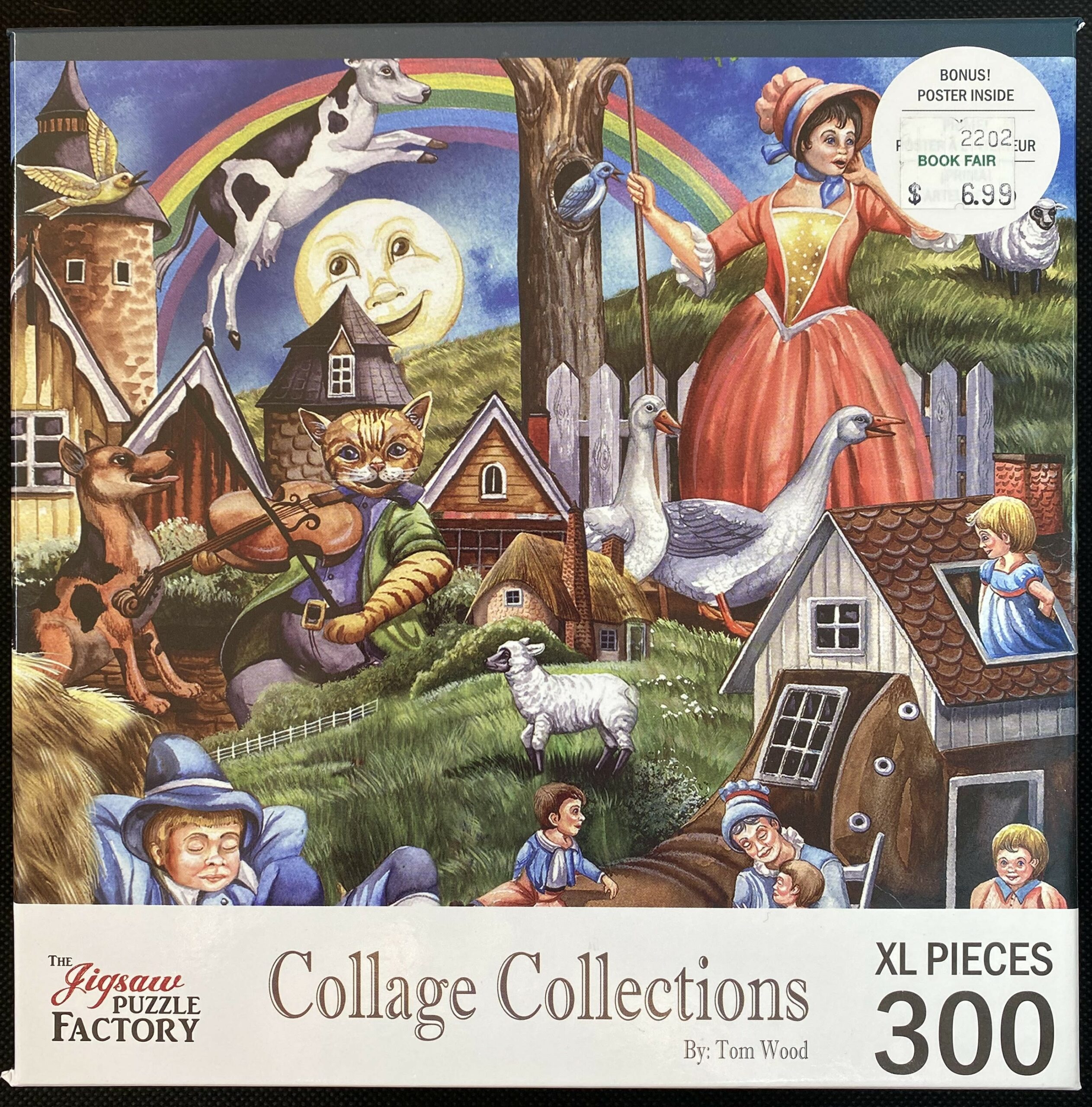 Nursery Rhymes 300 XL Piece Jigsaw Puzzle: Collage Collections | Green ...