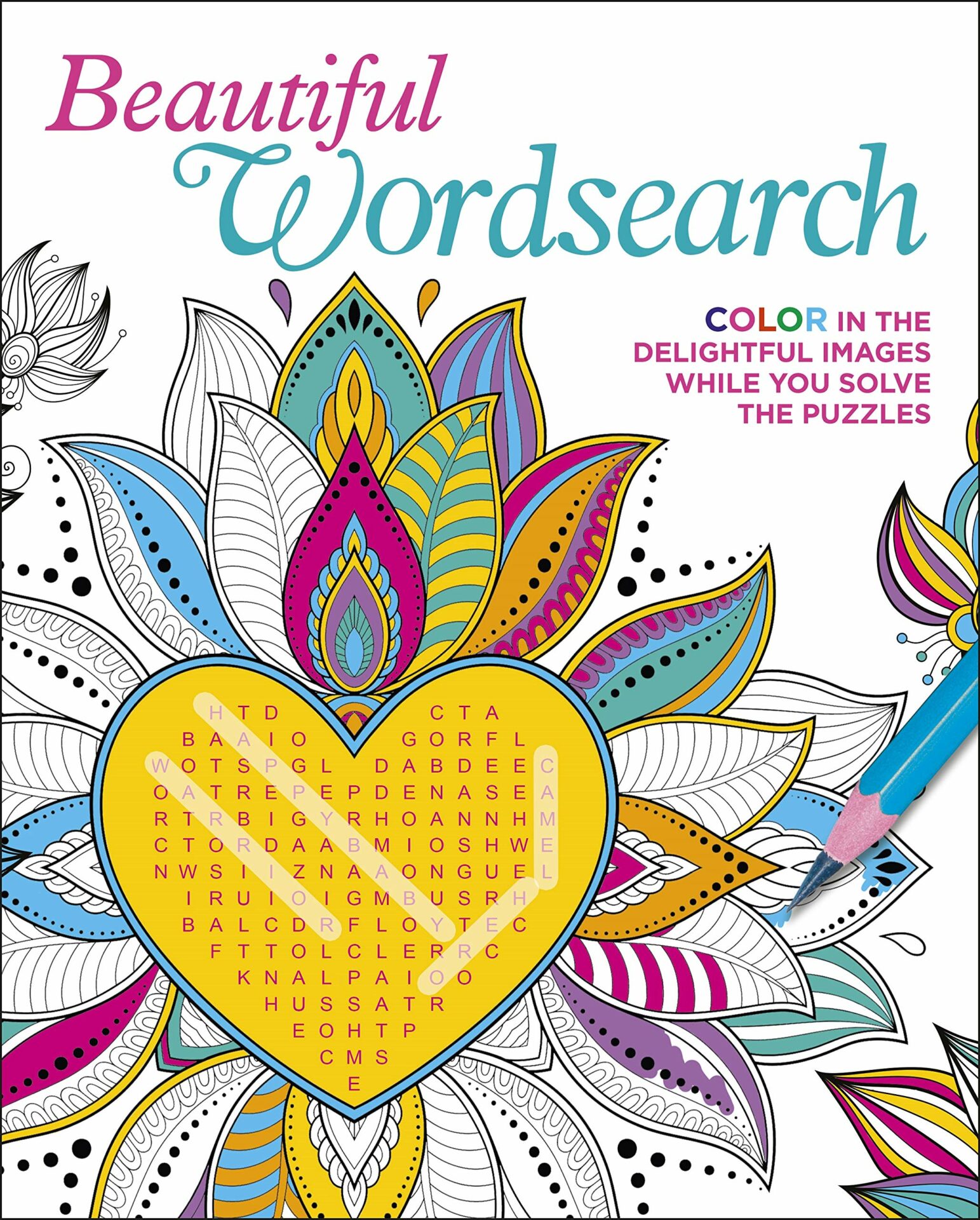 Beautiful Wordsearch: Color in the Delightful Images While You Solve ...