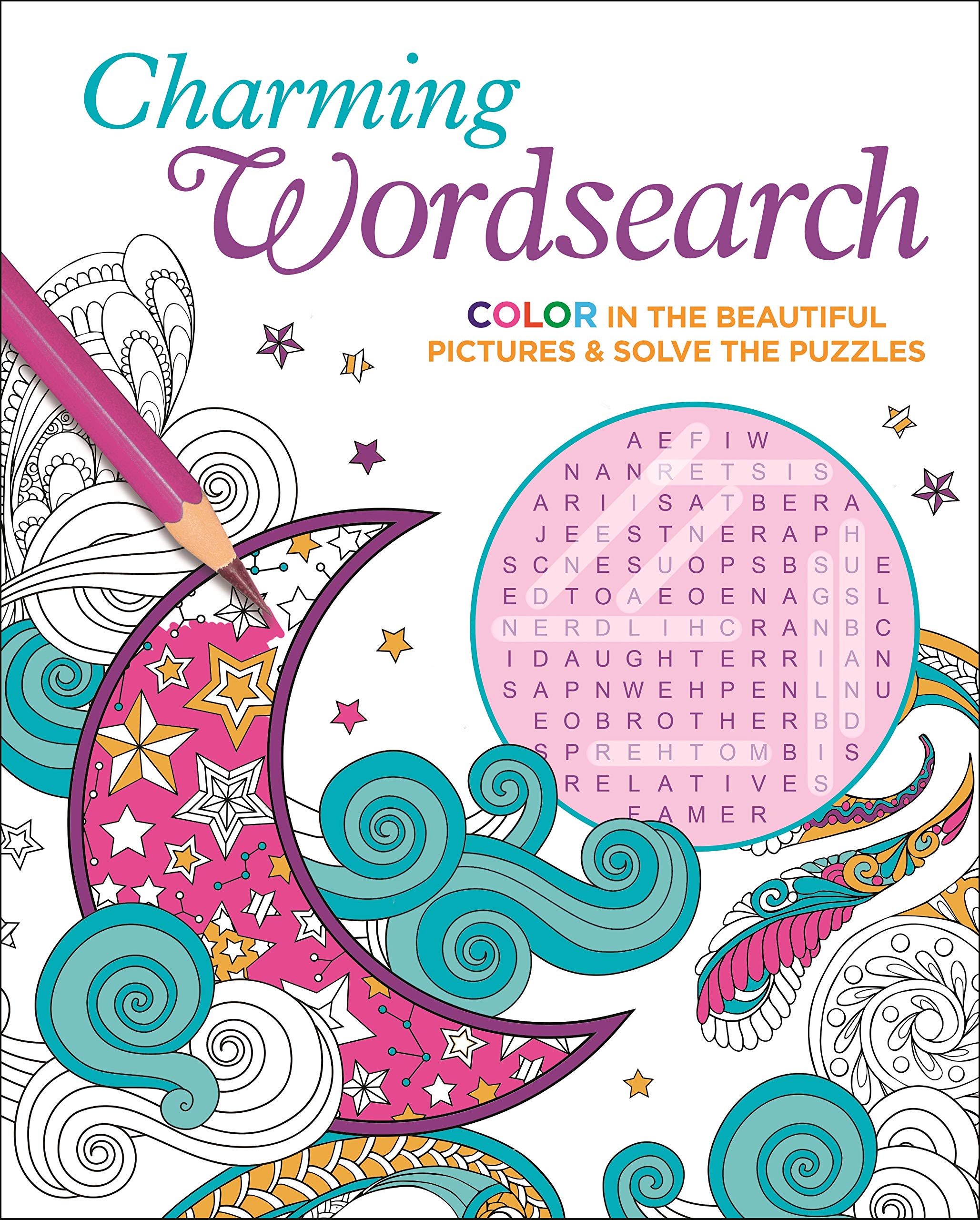 Charming Wordsearch: Color in the Beautiful Pictures & Solve the ...