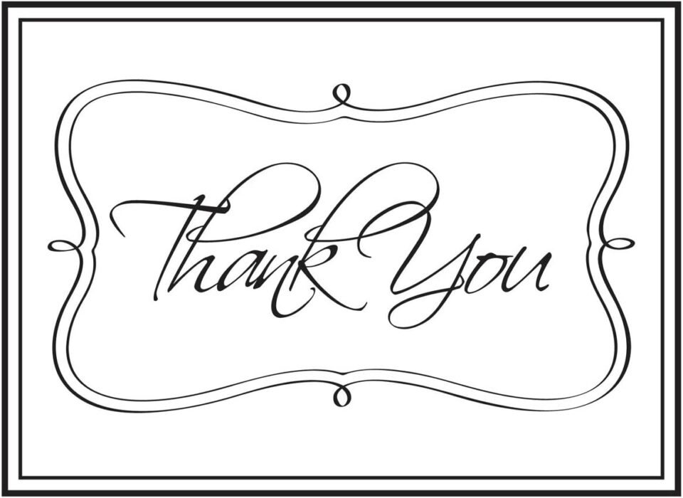 Embossing Folder Thank You Frame: Thank You Frame graphic: 4.25 in x 5. ...