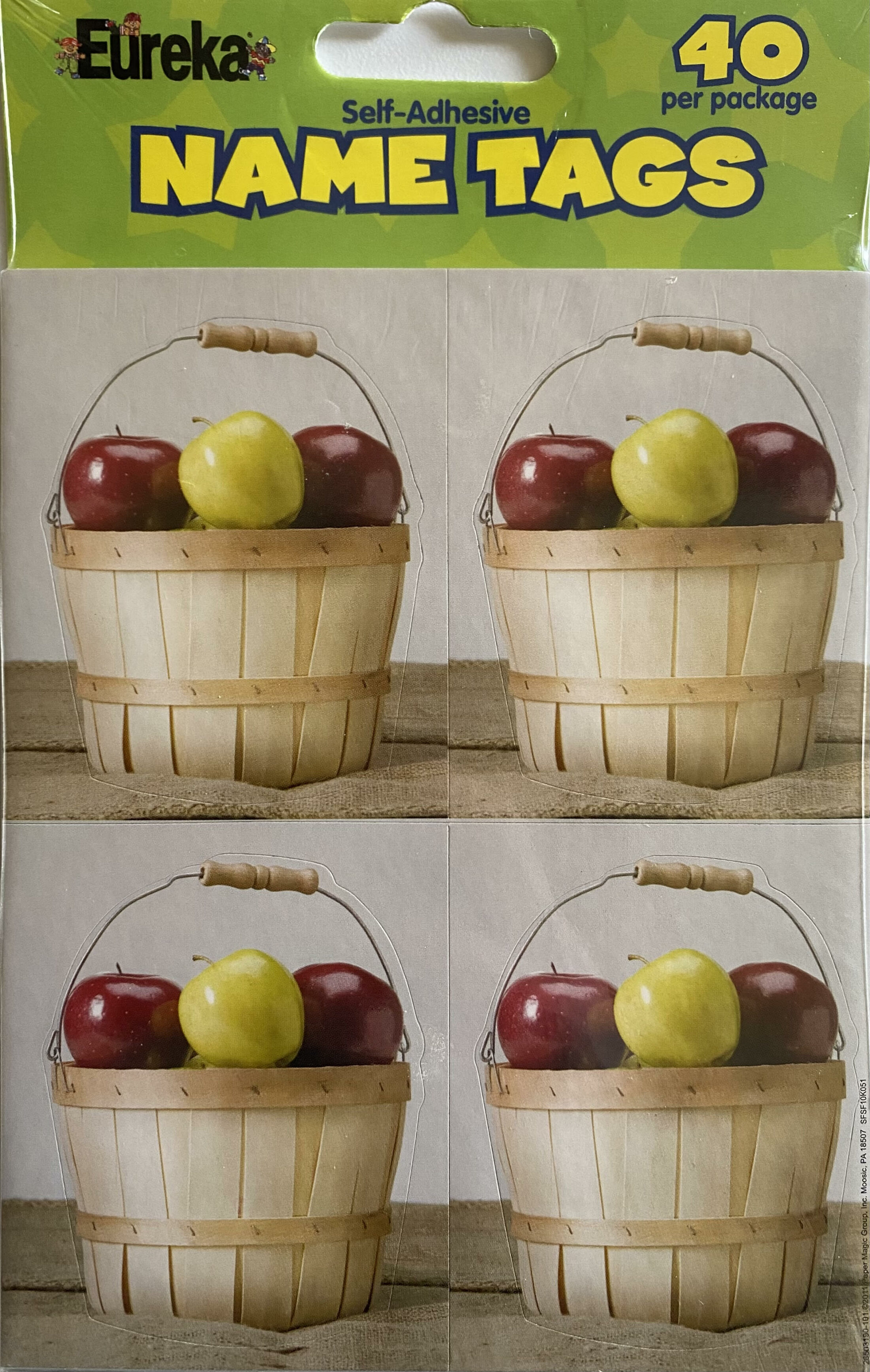 Alphabites Monster Name Tags: 40 Per Package | Green Valley Book Fair