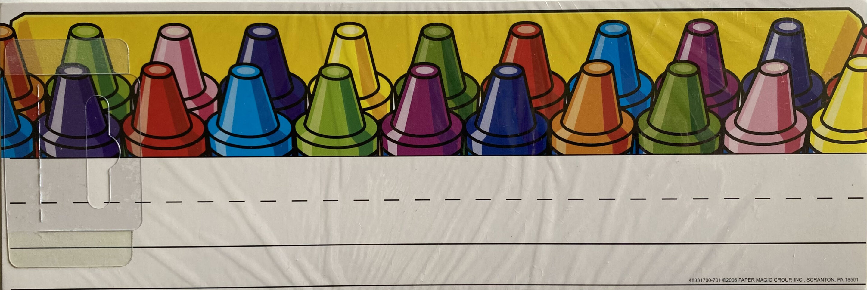 Crayon Self-Adhesive Name Plates: 36 Per Package | Green Valley Book Fair