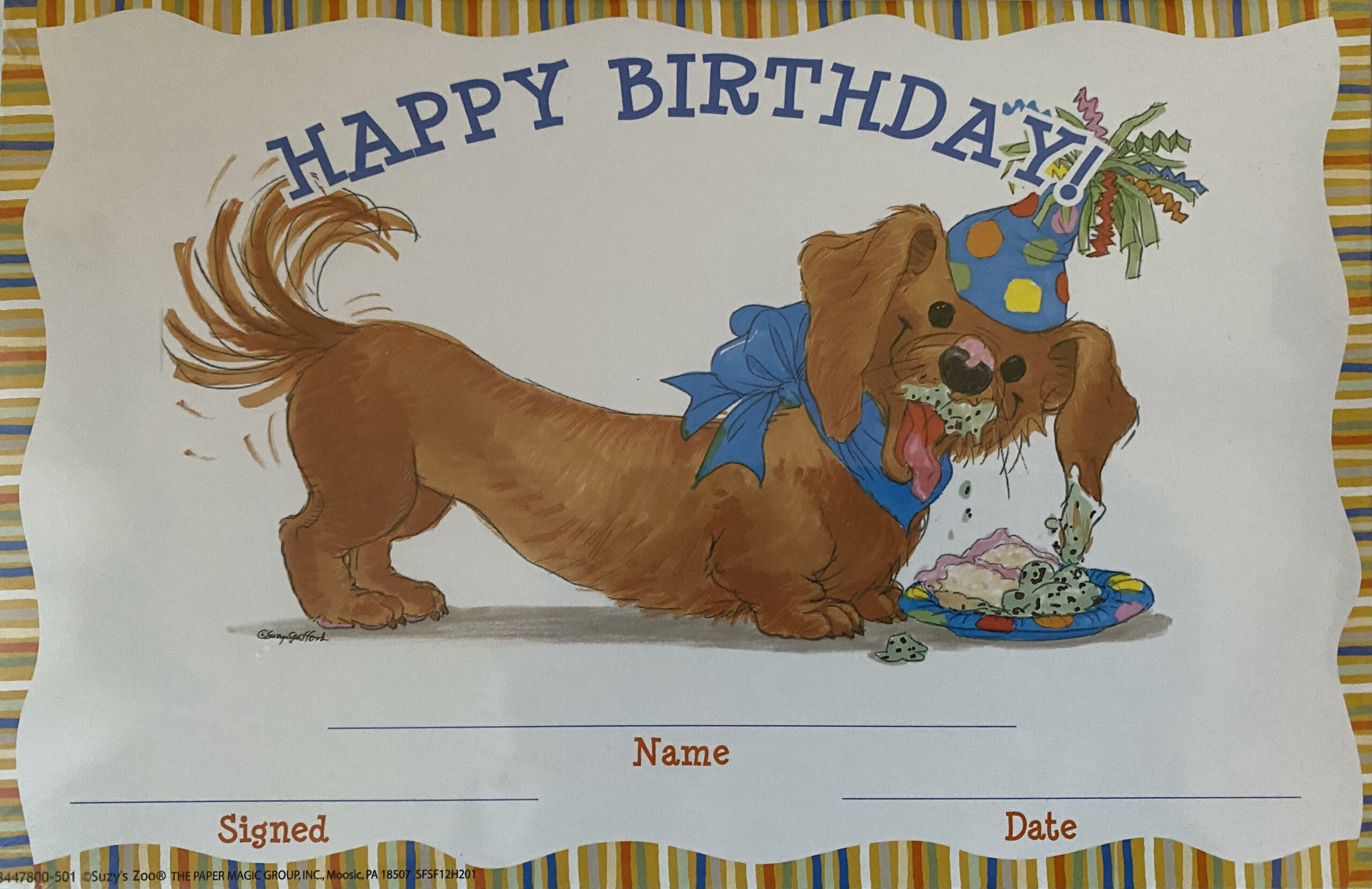 Dog Happy Birthday Recognition Card: 36 Wags and Whiskers Birthday ...