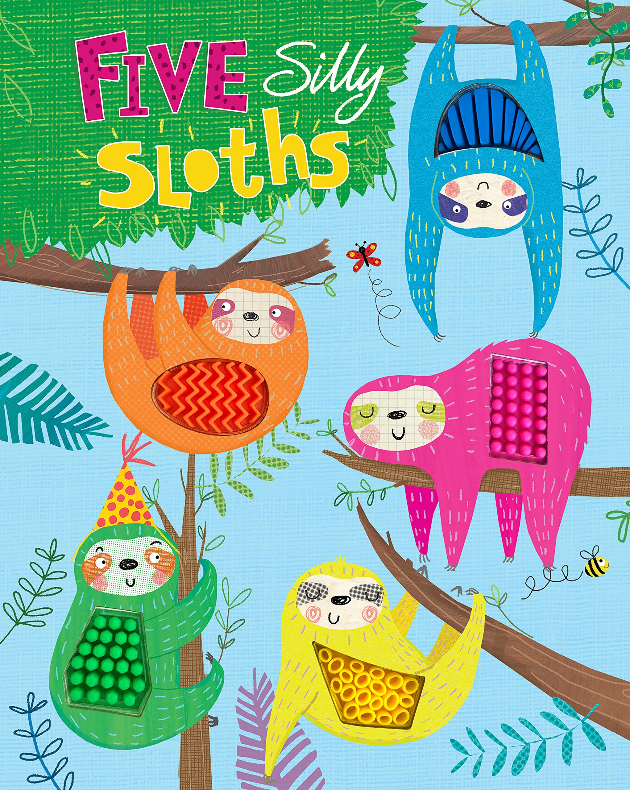 Five Silly Sloths: Touch and Feel Sensory Board Book | Green Valley ...