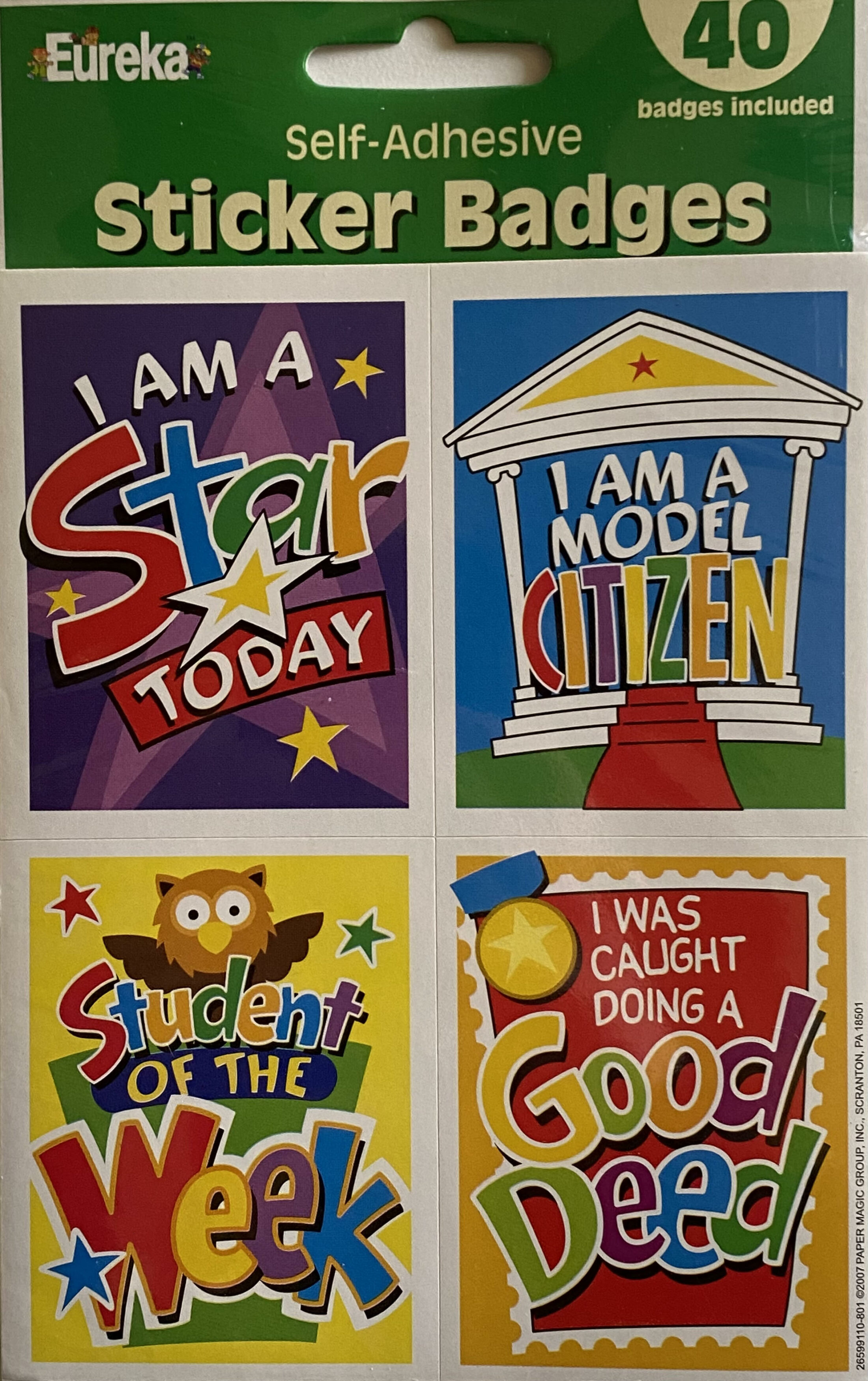 Motivational Sticker Badges: 40 Badges Included | Green Valley Book Fair