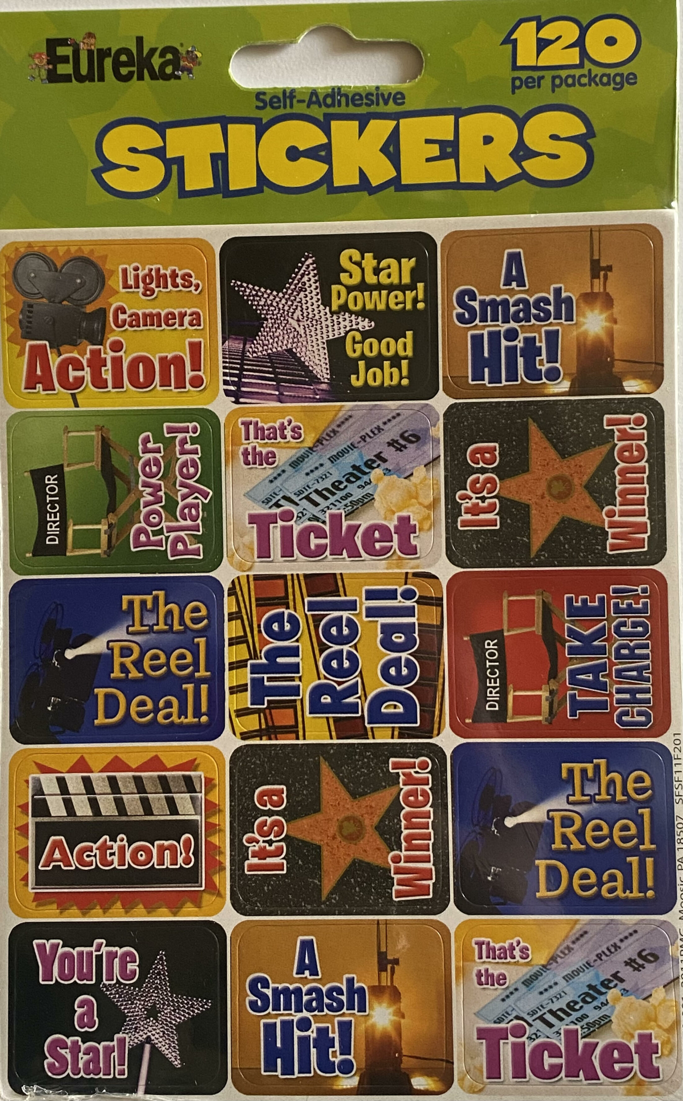 Movie Theme Stickers: 120 Per Package | Green Valley Book Fair
