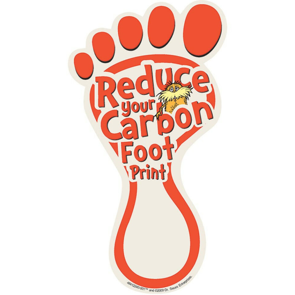 Dr. Seuss The Lorax “Reduce Your Carbon Foot Print” Paper Cut-Outs: 36 ...