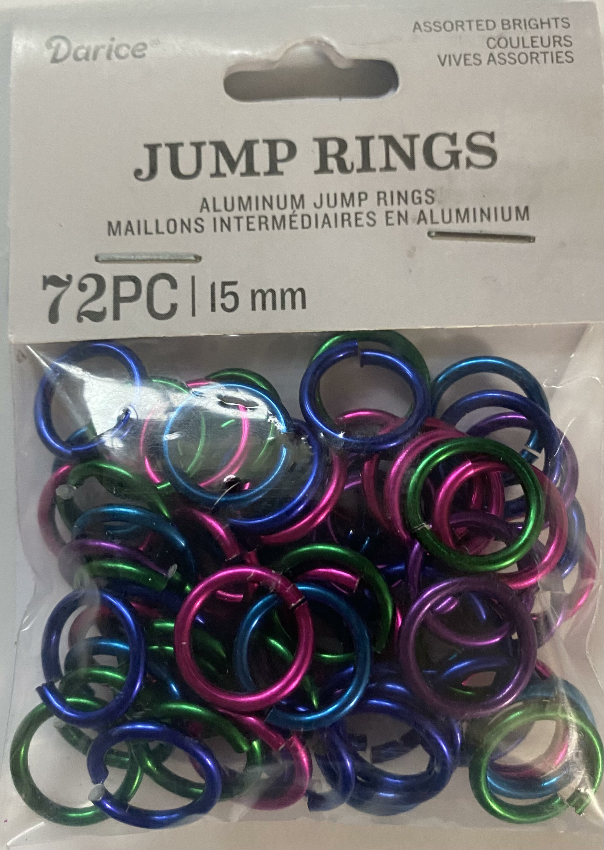 Aluminum Jump Rings in Assorted Colors: 72 Pieces | Green Valley Book Fair