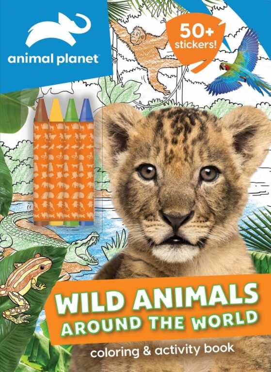 Wild Animals Around the World Coloring & Activity Book: Includes Jumbo ...