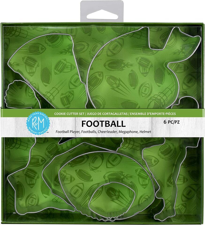 Football Cookie Cutter 6 Piece Set: Includes: Football Player ...