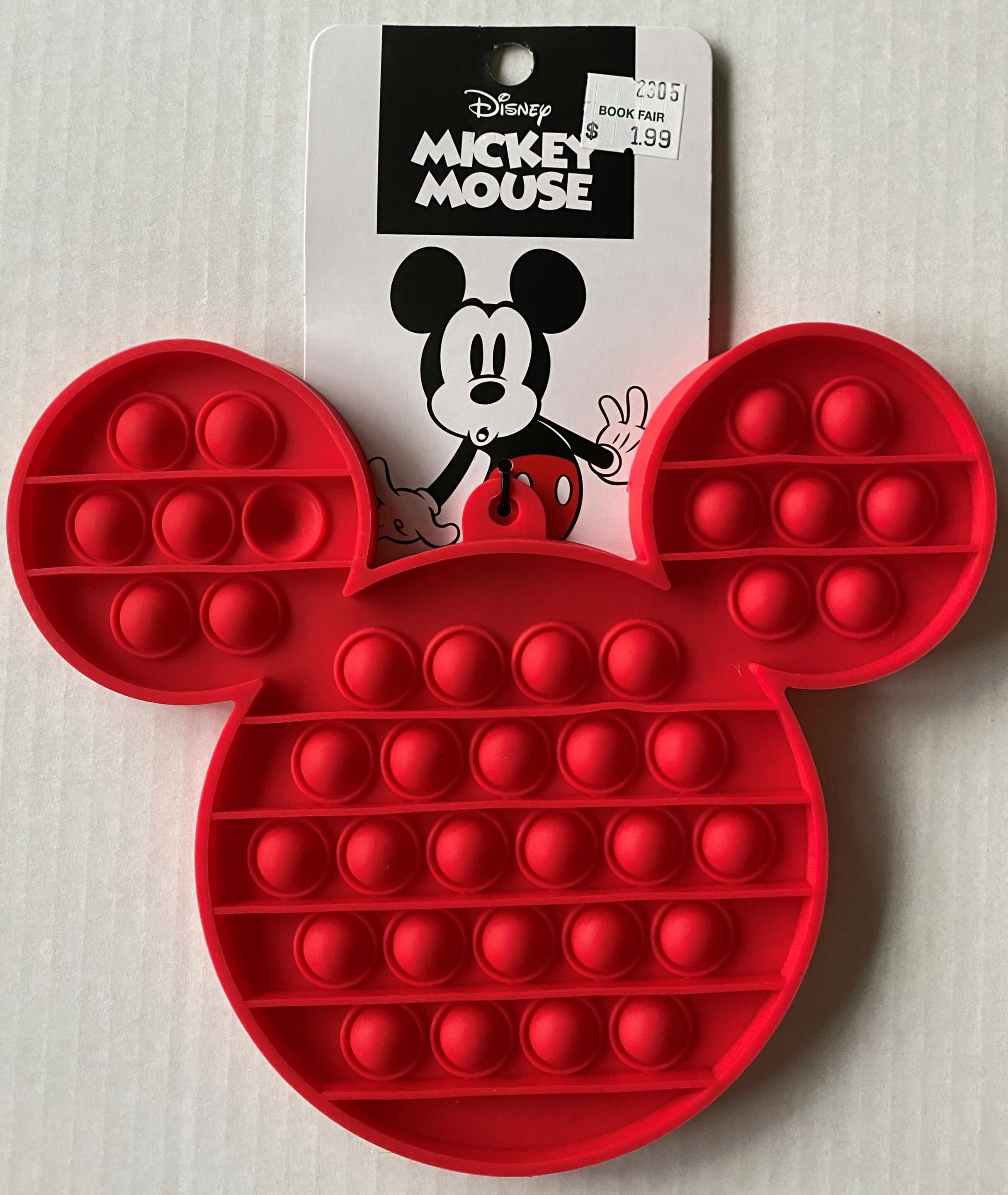 Mickey Mouse Pop It Trivet in Red | Green Valley Book Fair
