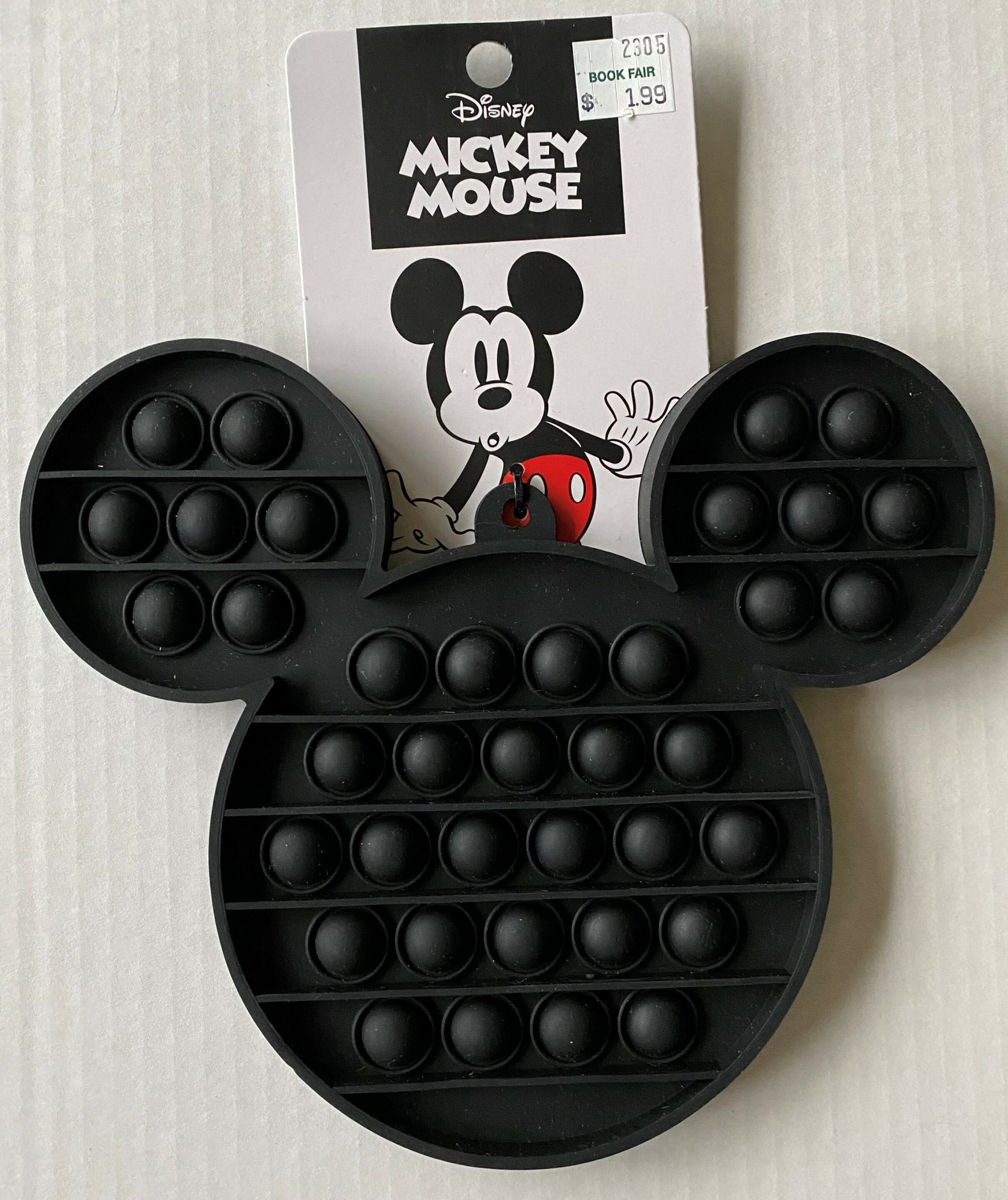 Mickey Mouse Pop It Trivet in Black | Green Valley Book Fair