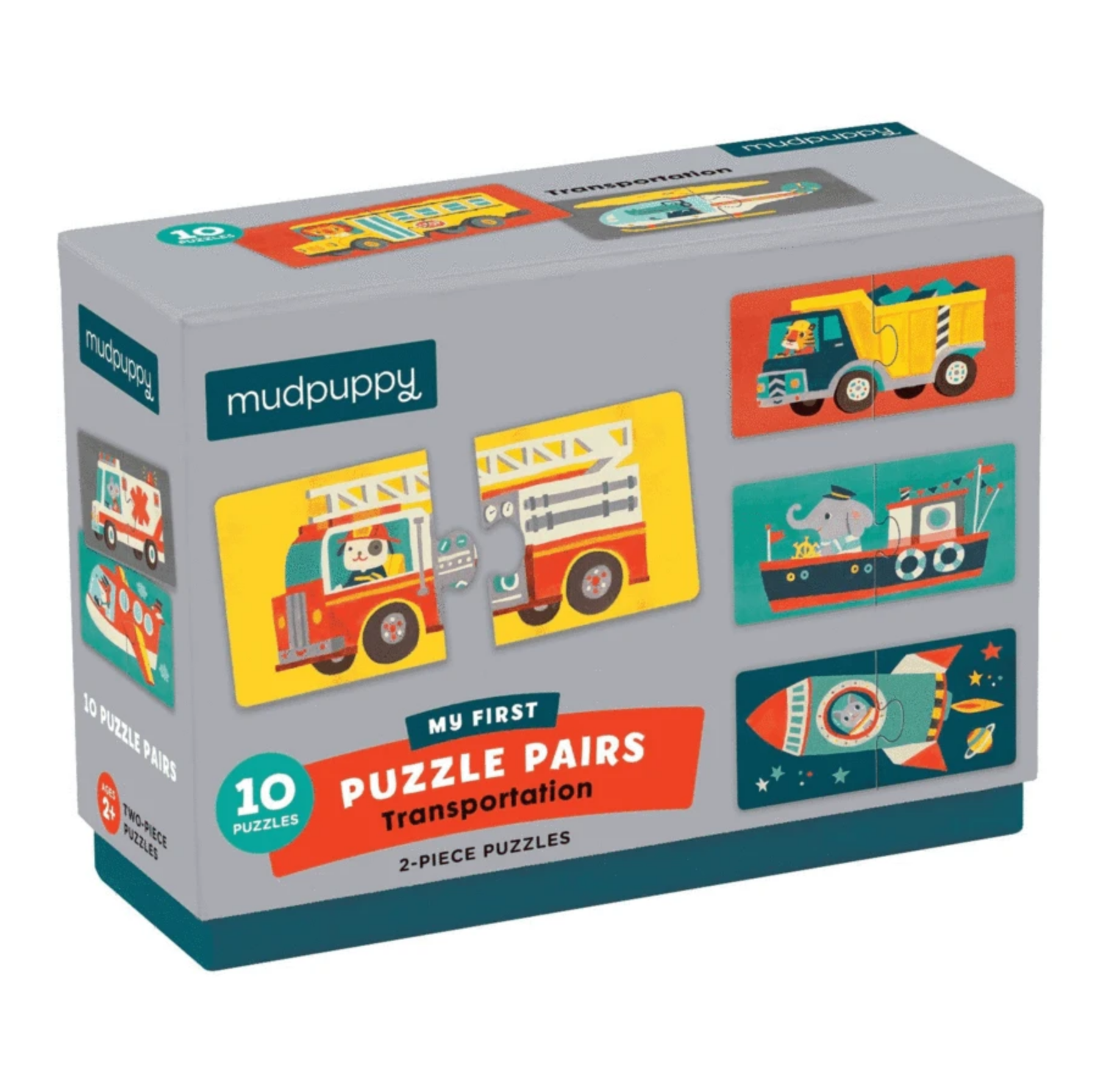 My First Puzzle Pairs Transportation: 10 2-Piece Puzzles | Green Valley ...