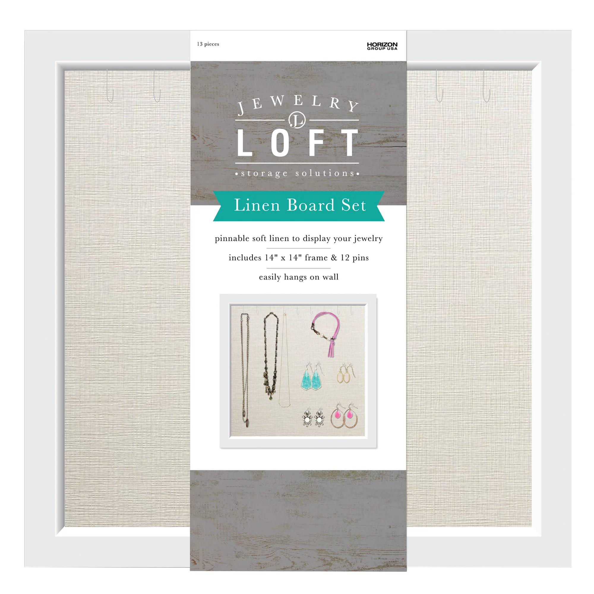 Jewelry Loft Storage Solutions - Linen Board Set: Pinnable Soft Linen ...