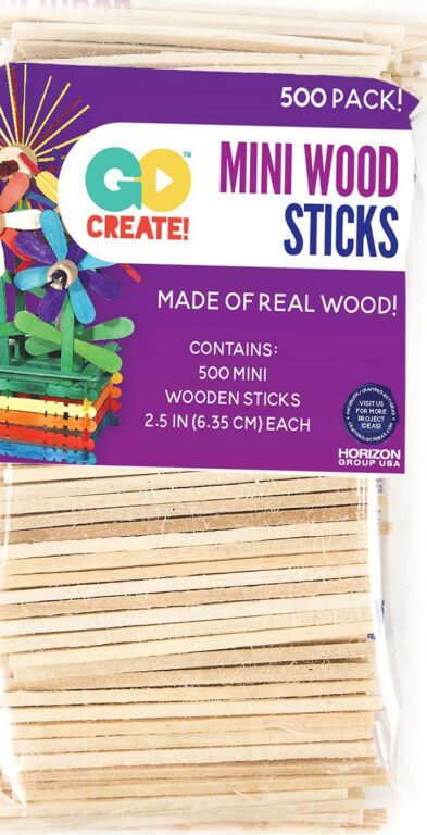 Mini Wood Sticks 500 Pack: 2.5 Inch | Green Valley Book Fair