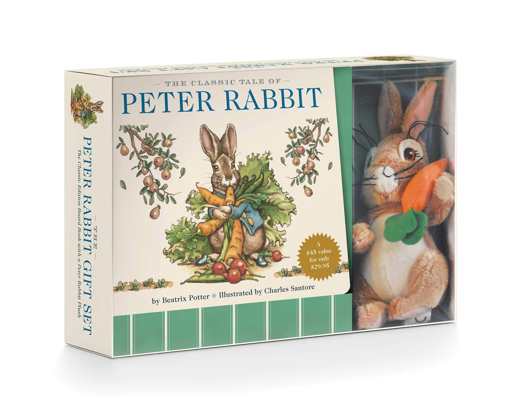Peter Rabbit Gift Set: The Classic Edition Board Book with a Peter ...