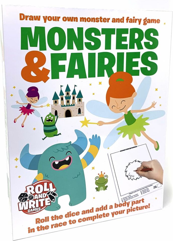 Monsters & Fairies - Draw Your Own Monster and Fairy Game: Roll the ...