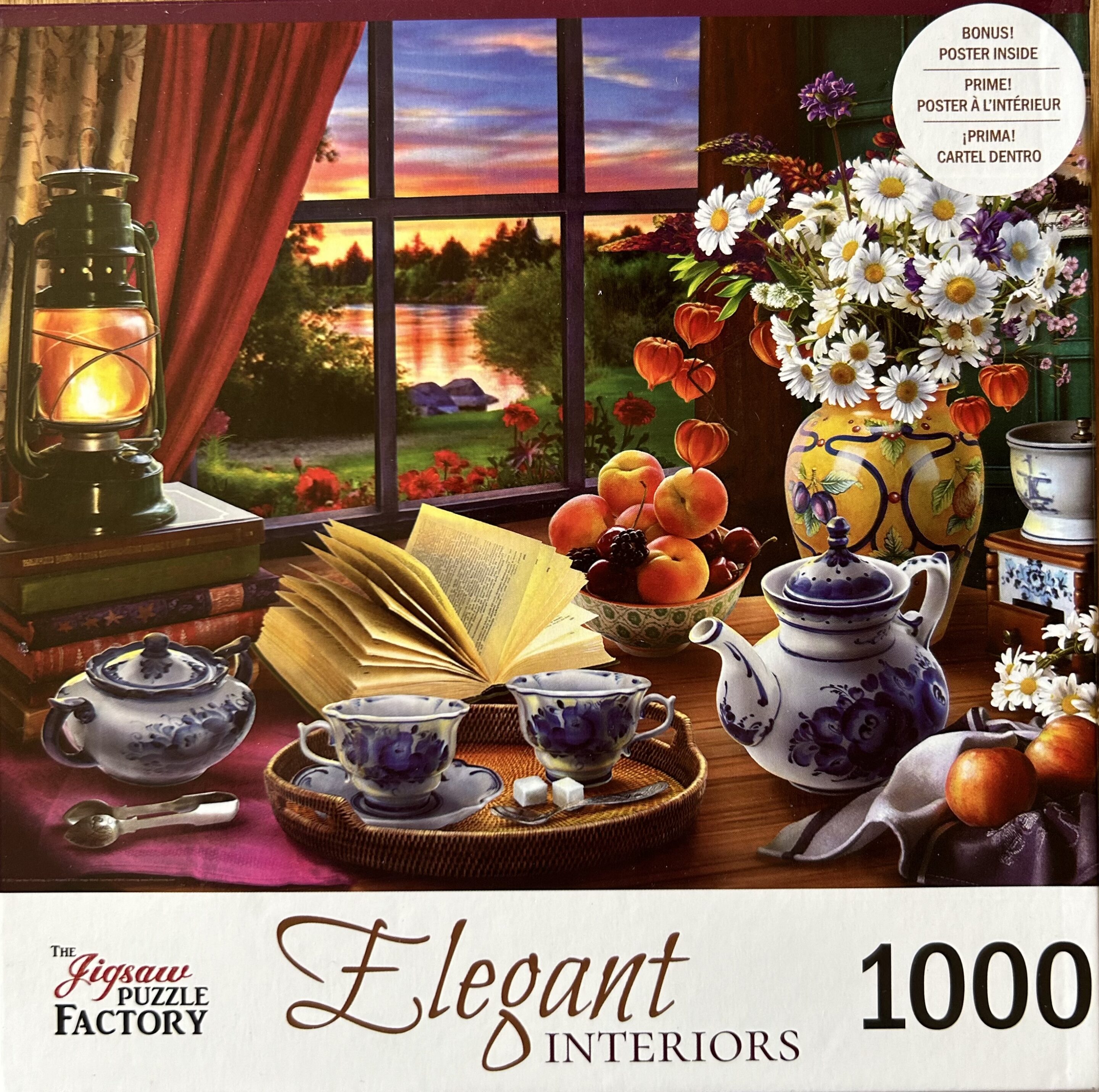 Evening Tea Party 1000 Piece Puzzle: Elegant Interiors | Green Valley ...
