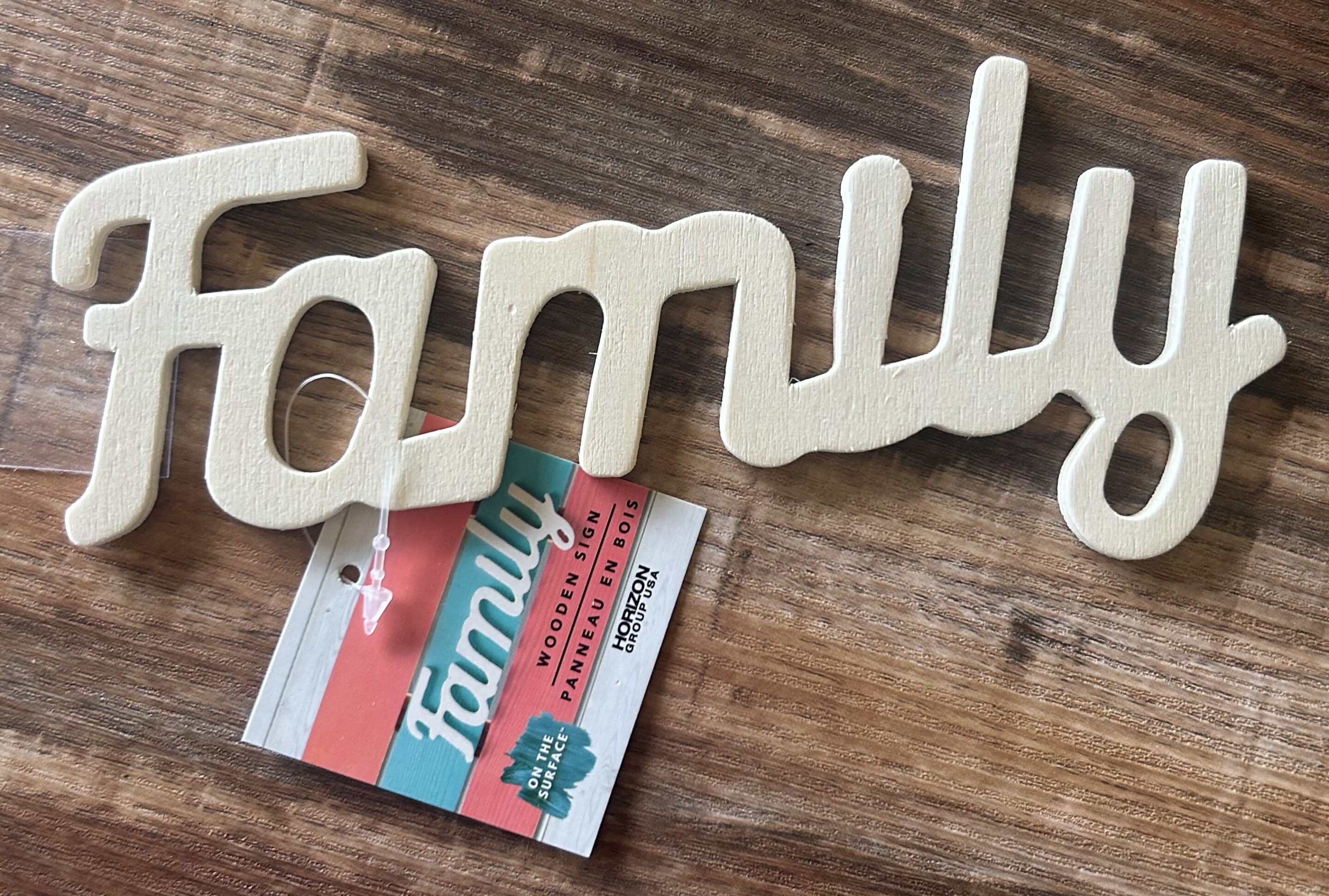 Family Wooden Sign | Green Valley Book Fair