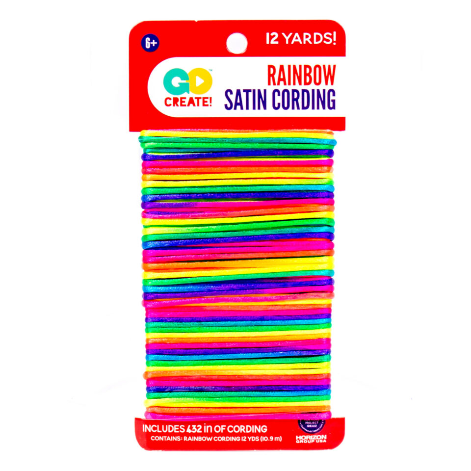 Rainbow Satin Cording 12 Yards | Green Valley Book Fair