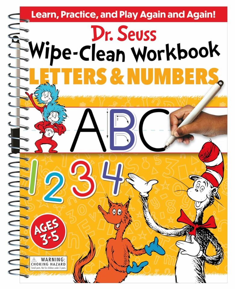 Dr. Seuss Wipe-Clean Workbook Letters & Numbers | Green Valley Book Fair