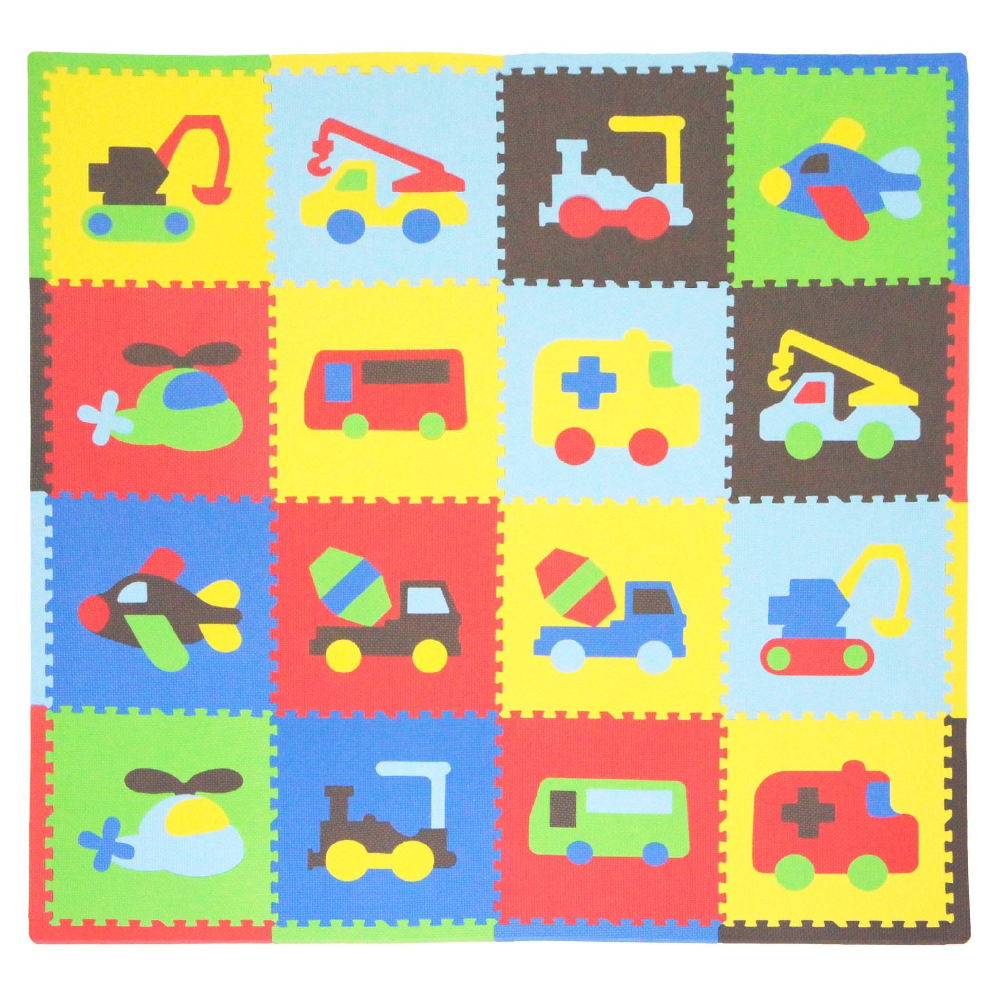Transport Playmat 48″ x 48″: 16 Mats - 16 Shapes -16 Borders | Green ...