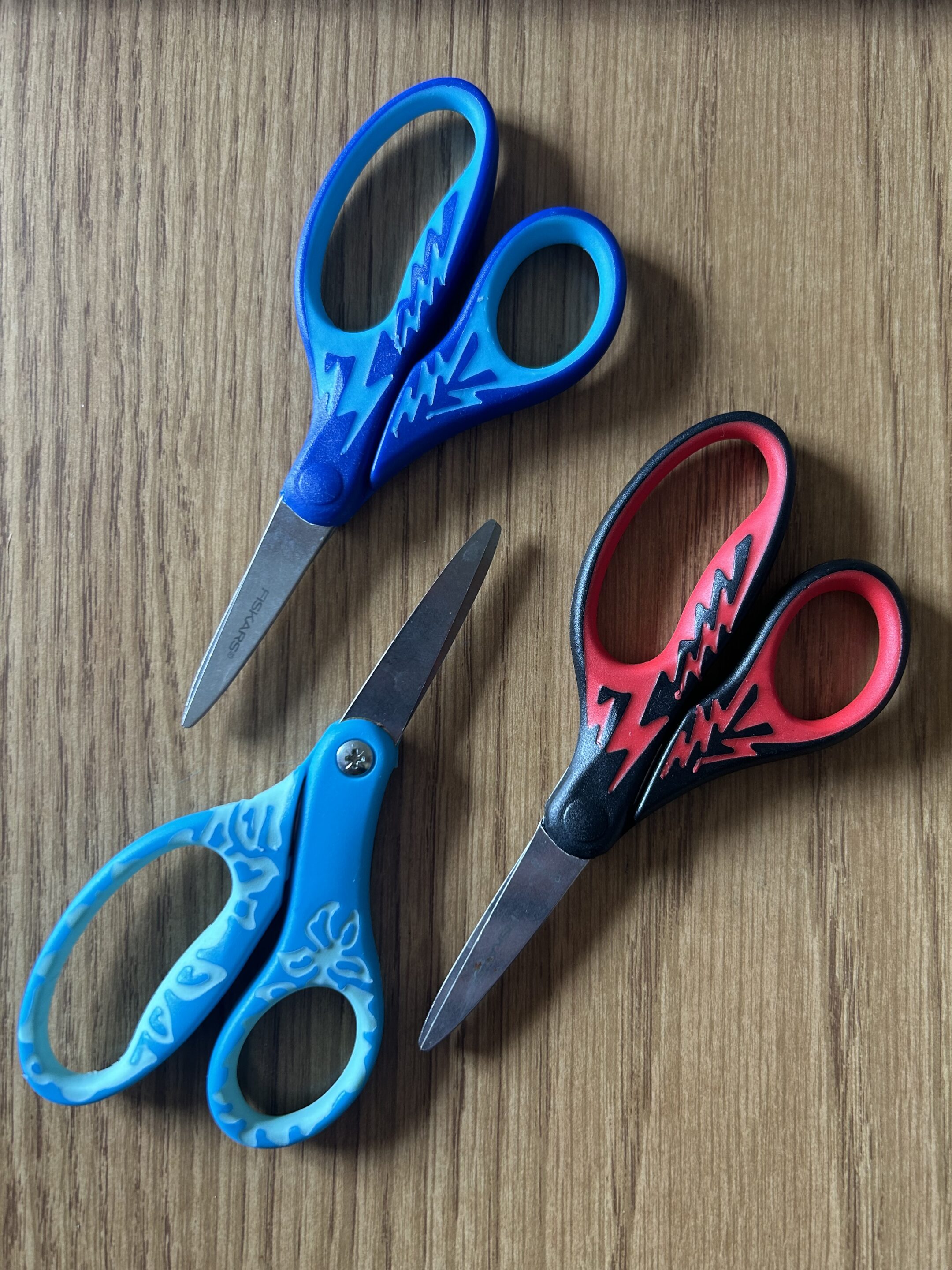 Fiskars 3-Pack Scissors 5 inch Pointed Tip Soft Grip | Green Valley ...