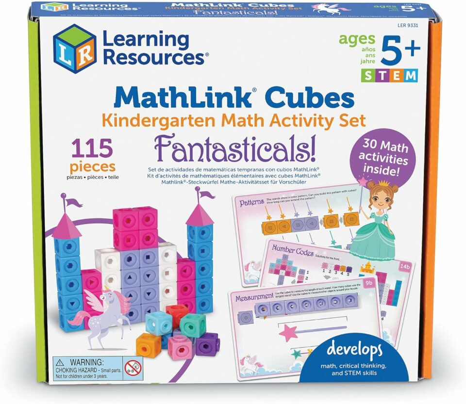 MathLink Cubes Kindergarten Math Activity Set: Fantasticals!: 115 ...