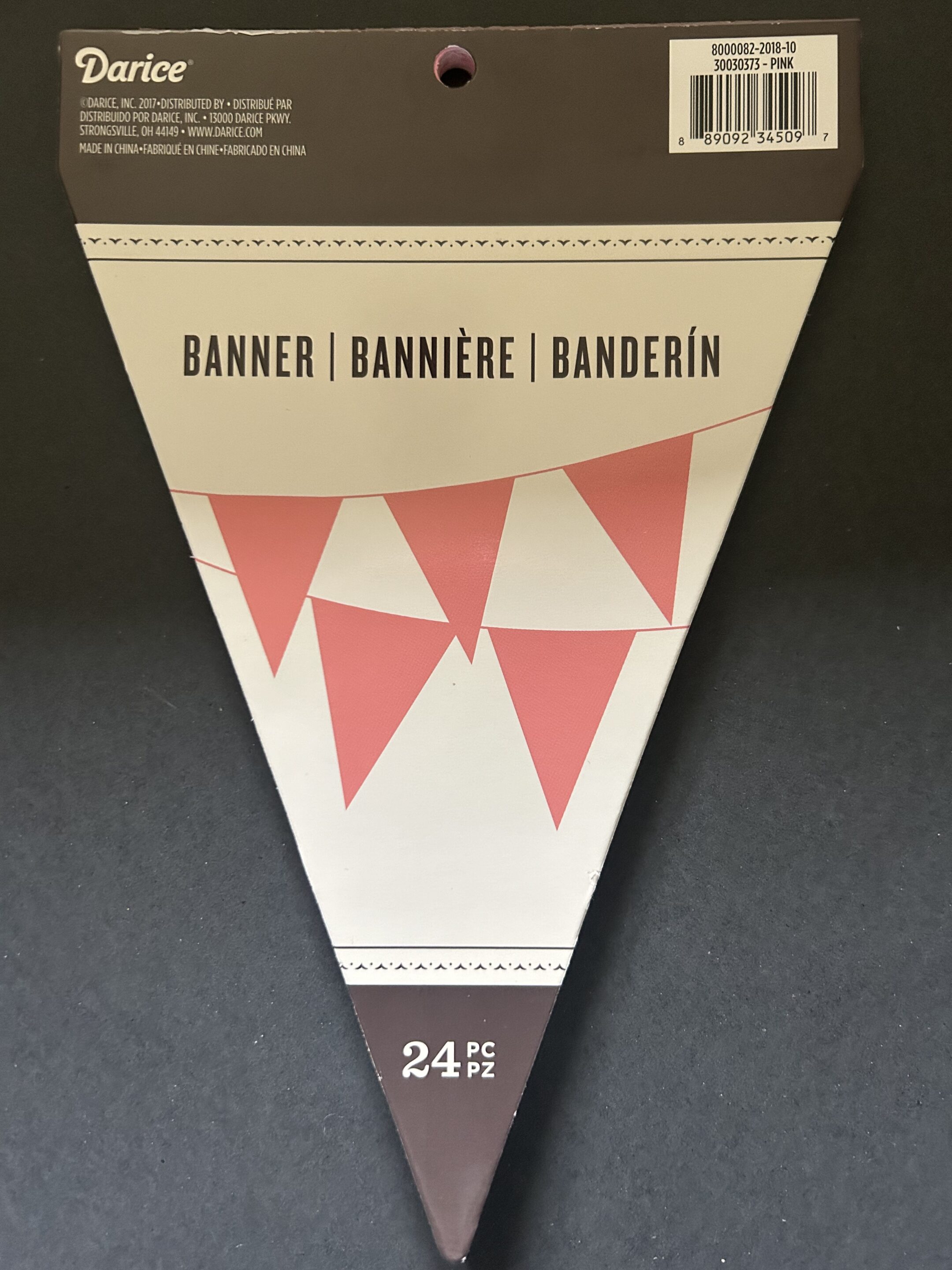 Pink Paper Banner 24 pc | Green Valley Book Fair