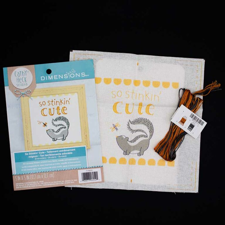 So Stinkin’ Cute Embroidery Kit | Green Valley Book Fair
